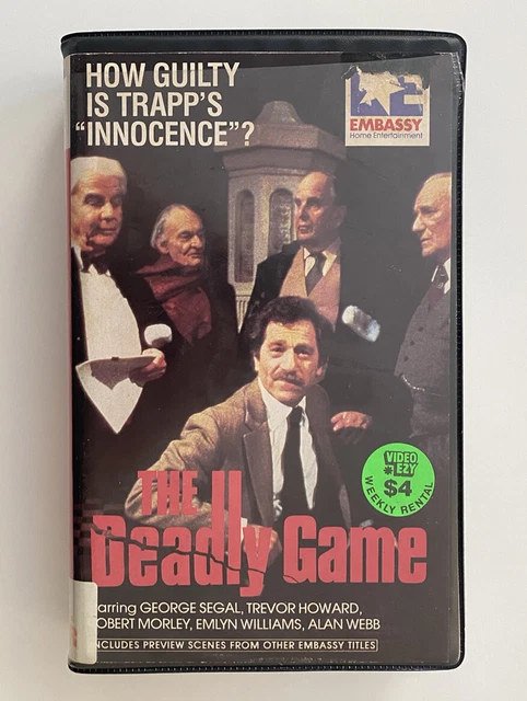 THE DEADLY GAME [VHS] Embassy Home Video PAL Big Box Ex-Rental Tape ...