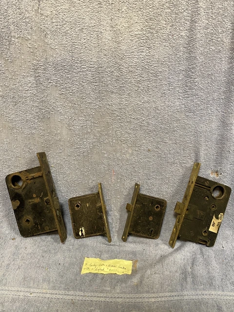 VINTAGE ANTIQUE CAST Iron Metal Latch Door Locks (Rosswin & Other ...