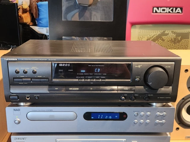 TECHNICS AMPLIFICATORE RICEVITORE stereo con ingresso phono SA-EX100 ...