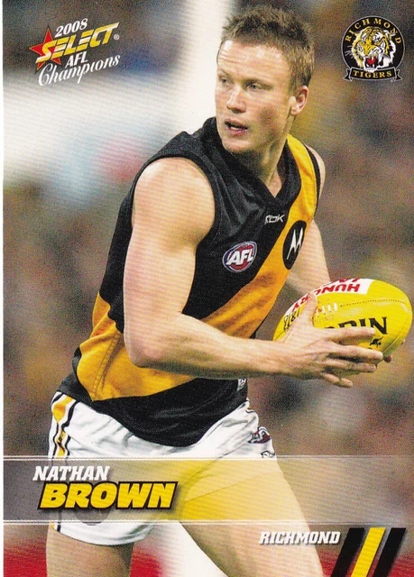 AFL 2008 SELECT Richmond Tigers - Nathan Brown Card No.137 $2.20 ...