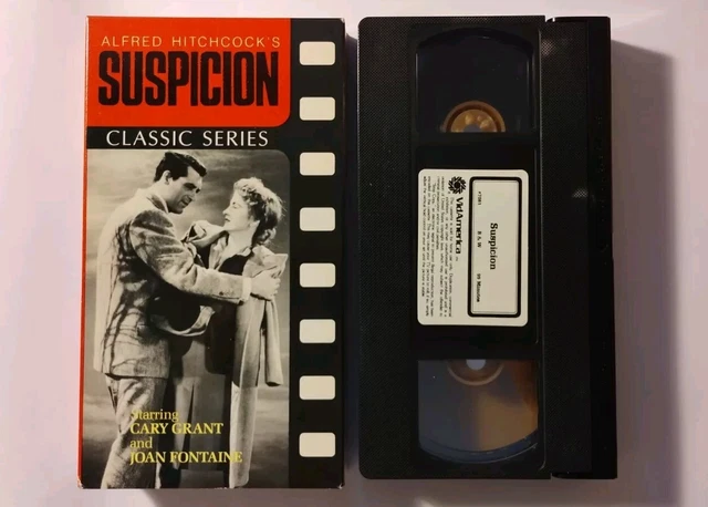 SUSPICION - VHS Tape - Alfred Hitchcock/Cary Grant B&W Movie £4.64 ...