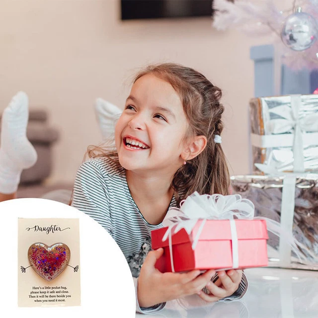 A LITTLE POCKET Hug Heart Keepsake Token For Daughter Birthday Gifts ...