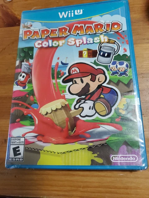 NEW PAPER MARIO Color Splash SEAL VERY TORN Nintendo Wii U $59.95 ...
