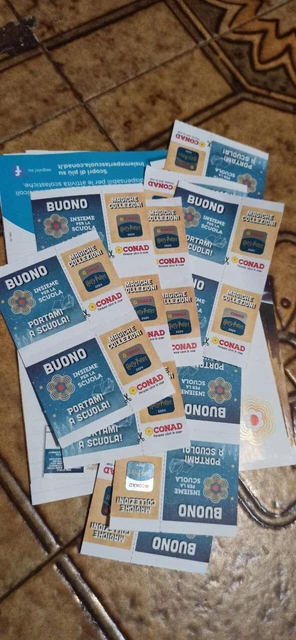30 BOLLINI HARRY POTTER MAGICHE COLLEZIONI CONAD 2024 + BOLLINi SCUOLA ...