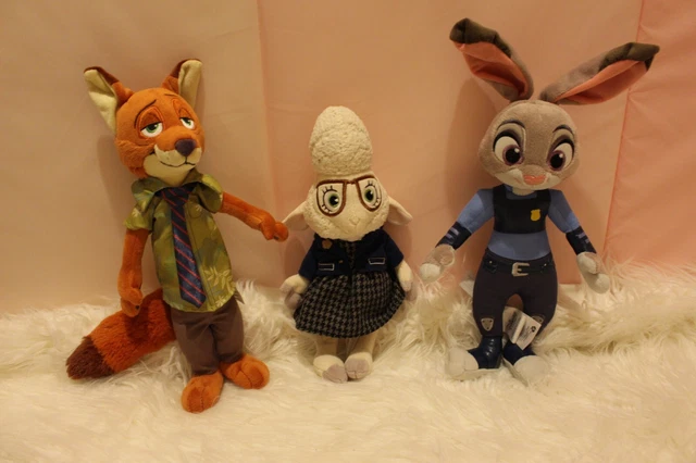 DISNEY STORE ZOOTOPIA Zootropolis Nick Wilde Judy Hopps Bellwether ...
