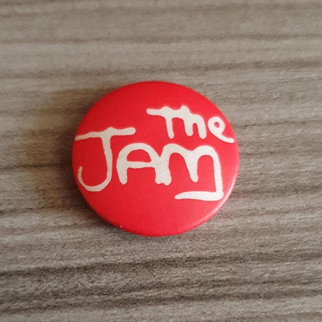 ORIGINAL 1970S/80S THE Jam Badge 25mm The Jam Tour Badge Mods Punk Pin ...