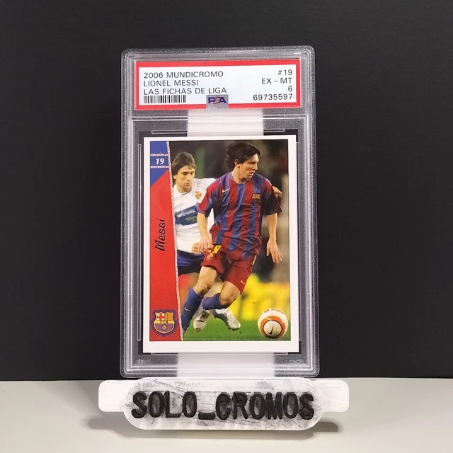 #19 LIONEL MESSI - Fc Barcelona Mundicromo 2006 2007 Psa 6 Laliga EUR ...