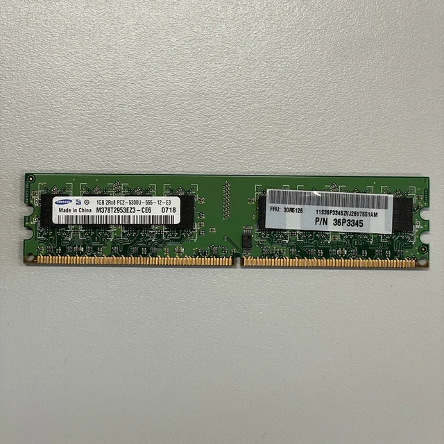 SAMSUNG 1GB DDR2 RAM PC2-5300 667MHz non-ECC Unbuffered DIMM ...