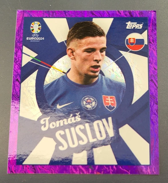 TOPPS UEFA EURO 2024 Sticker, Tomas Suslov, Player To Watch, Svk Ptw ...