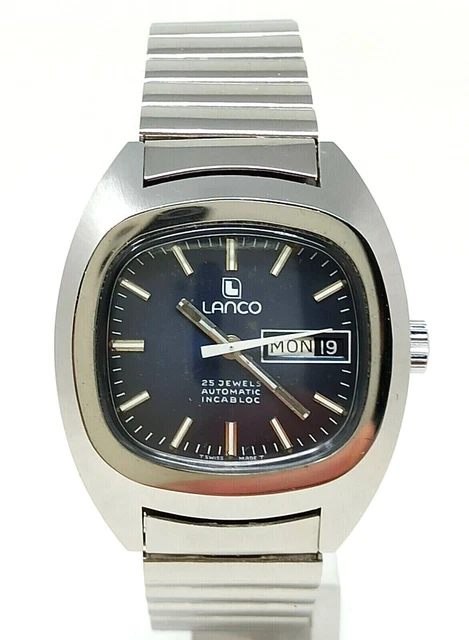 OROLOGIO LANCO 36625 automatic swiss made watch 25 jewels clock vintage ...