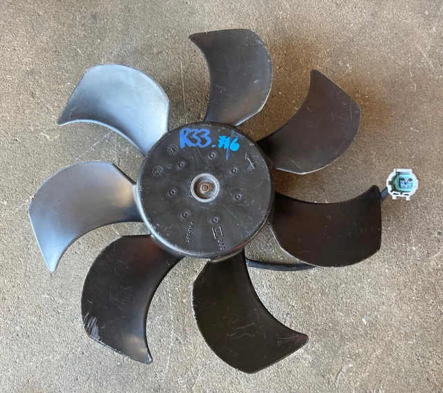 NISSAN SKYLINE R33 GTST RB25DET air conditioning condenser fan + motor ...