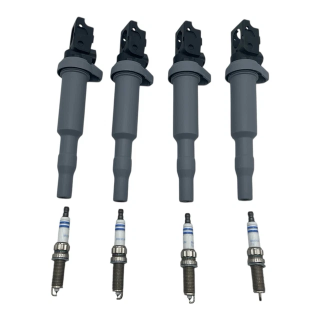 BOSCH COIL AND Iridium Spark Plug Set for MINI Cooper 2007-2010 R55 R56 ...