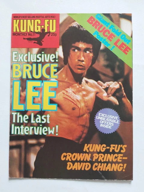 BRUCE LEE KUNG FU MONTHLY POSTER MAGAZINE NO 11 1975 (Name On Cover) £9 ...