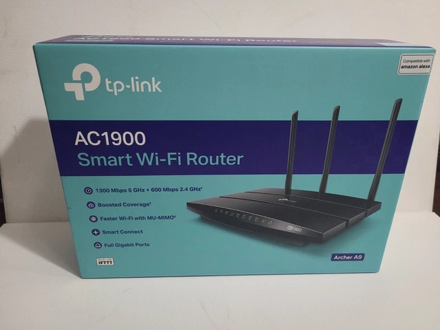 TP-LINK ARCHER A9 AC1900 Wireless MU-Mimo Gigabit Smart Wi-Fi Router ...