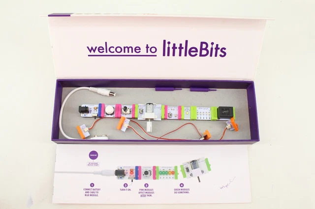 LITTLEBITS BASE KIT 10 Modules Learn Circuits In Seconds Build Projects ...