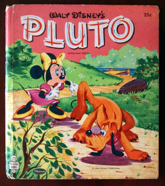 WALT DISNEY'S PLUTO 1957 Vintage Whitman Tell-A-Tale Book #2552 Story ...
