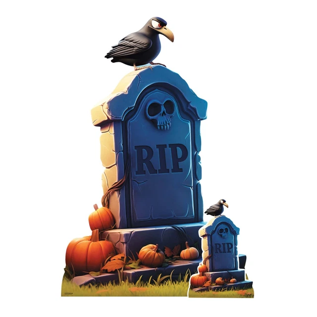 CARTON TOMBSTONE TAILLE Réelle Découpe Avec Mini Standee Halloween ...