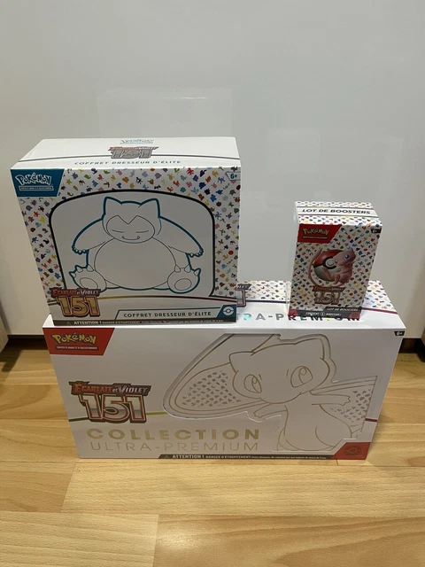 LOT COFFRET POKÉMON 151 Ev3.5 Collection Ultra Premium Mew+ETB+Bundles ...