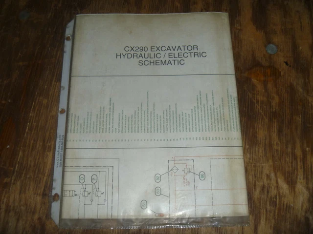 CASE 9030B 9040B Excavator Electrical Wiring Hydraulic Schematic ...