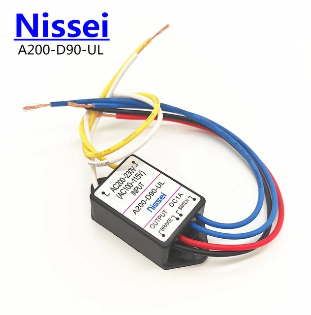 NISSEI A200-D90-UL AC200~230V 100~115V 1A BRAKE SWITCH half-wave ...
