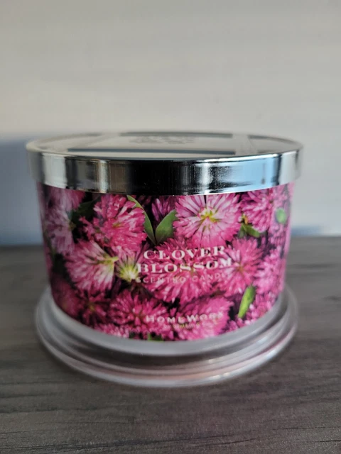 HOMEWORX BY HARRY SLATKIN CLOVER BLOSSOM 4 WICK SCENTED CANDLE 510g £10 ...