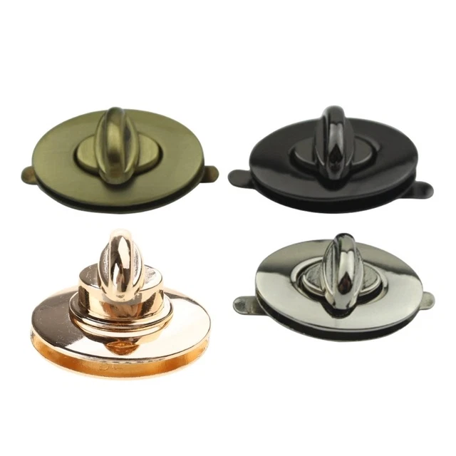 METAL OVAL SHAPE Clasp Turn Lock Twist Locks for DIY Handbag Bag Purse ...