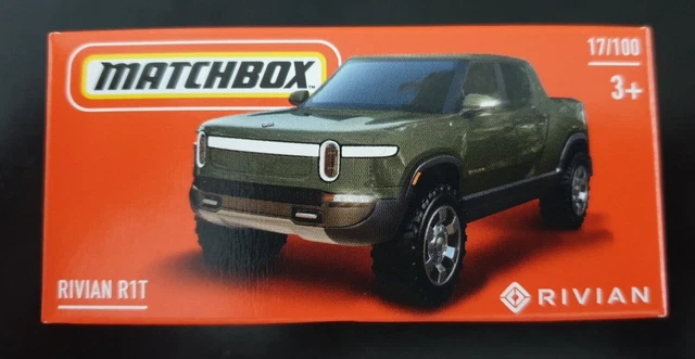 MATCHBOX RIVIAN R1T Diecast EV Truck Powergrab Box 2024 Release Dark ...