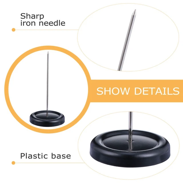 2 PCS DESK Paper Holder Metal Spike Stick Restaurant Receipt Holder ...