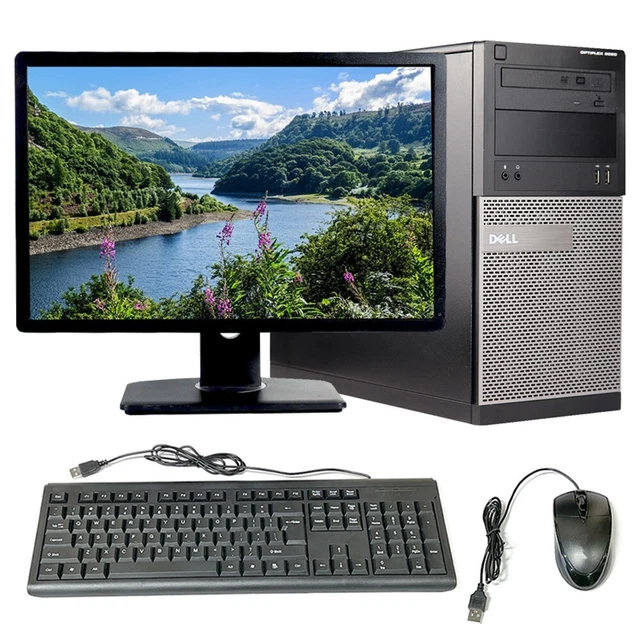 DELL OPTIPLEX 3020 Tower Windows 10 Pro Desktop Computer Intel i3 8GB ...