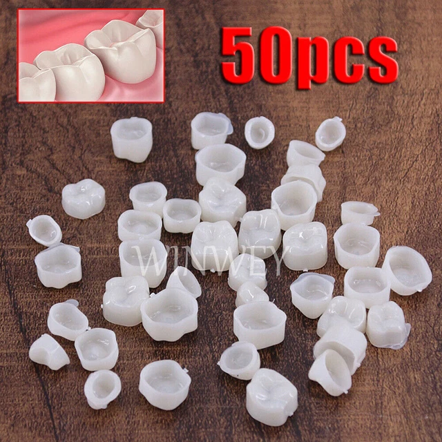 50/70PC TEMPORARY CROWNS Posteriors Anterior Molar Resin Tooth Teeth ...