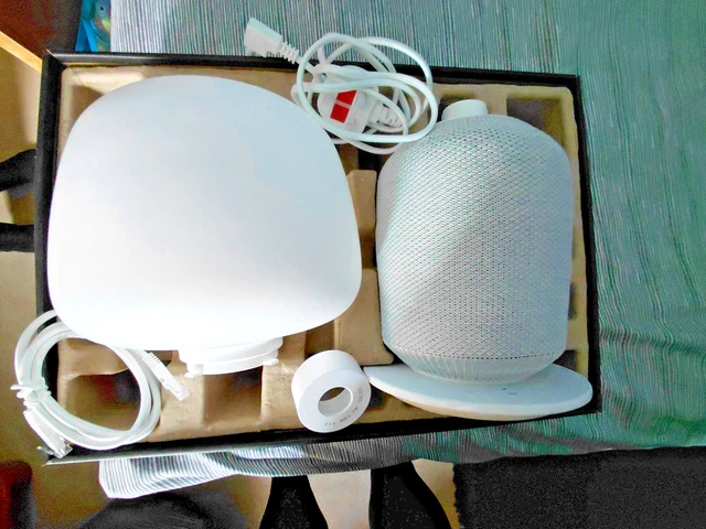 IKEA SYMFONISK LIGHT Grey Table Lamp With White Glass Shade WiFi Sonos ...