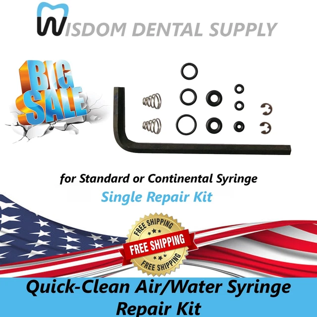 DCI QUICK-CLEAN AIR/WATER Syringe Repair Kit for Standard or ...