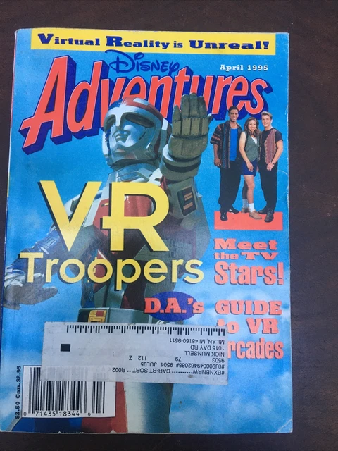 DISNEY ADVENTURES MAGAZINE April 1995 VR Troopers Virtual Reality Issue ...