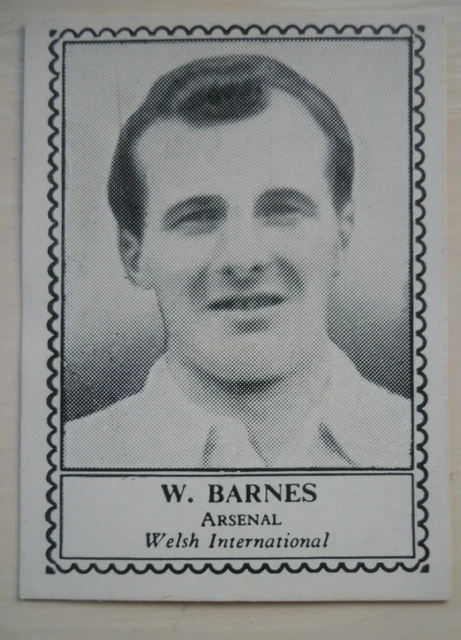 BARRATT & CO FAMOUS FOOTBALLERS W BARNES ARSENAL CARD £3.99 - PicClick UK