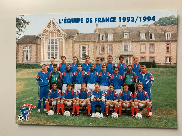 CARTE EQUIPE DE France De Football 1993/1994 // Cantona EUR 4,99 ...