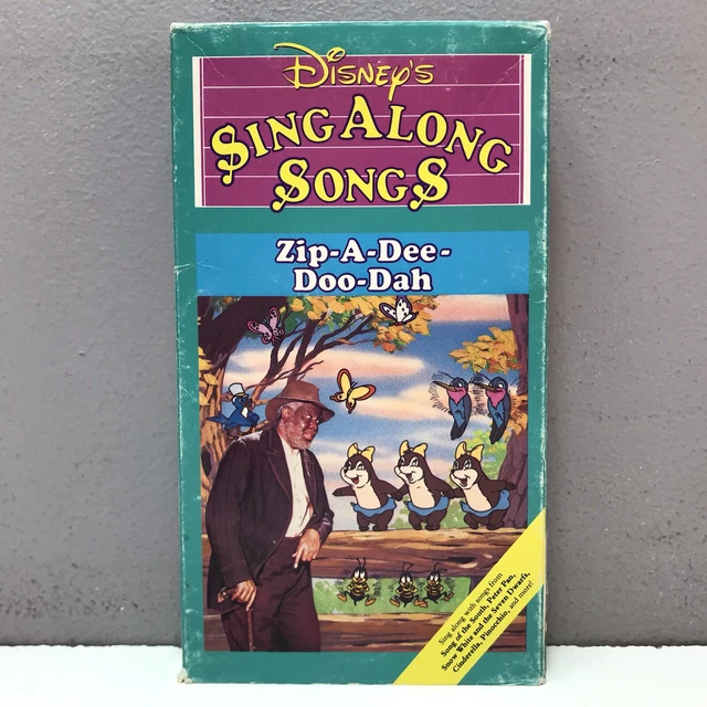 DISNEY SING ALONG Songs Zip A Dee Doo Dah VHS Video Tape Volume 2 Vol ...