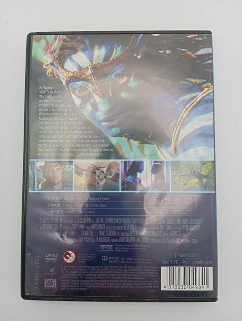 AVATAR AUFBRUCH NACH Pandora DVD James Cameron Science-Fiction FSK 12 ...