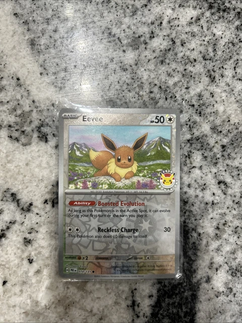 EEVEE PRISMATIC EVOLUTIONS 074/131 Holo Pokemon Day 2025 Stamped Promo ...
