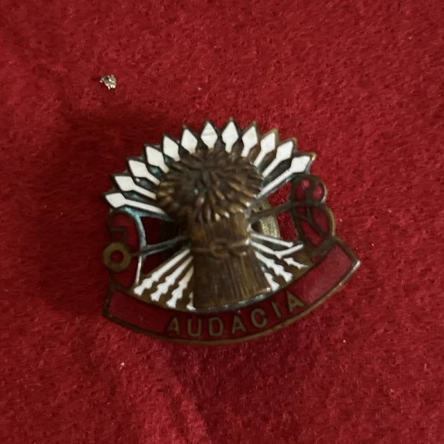 WW2 US ARMY 4Th Air Defense Artillery Unit Dui Crest Insignia Pin's ...