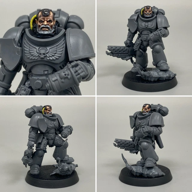 1 ESPACE PEINT Chef Marin Warhammer 40K Primaris Capitaine Lieutenant ...
