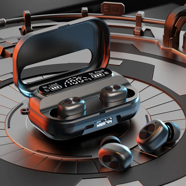 EARPHONE LED Display Sports Earbuds Bluetooth-compatible 5.3 with ...