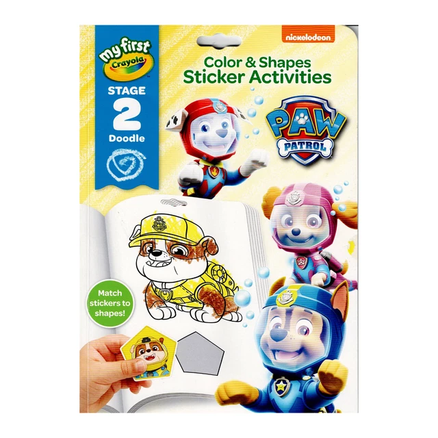 EXPLORE COLORS AND Shapes with the Crayola Paw Patrol Sticker ...