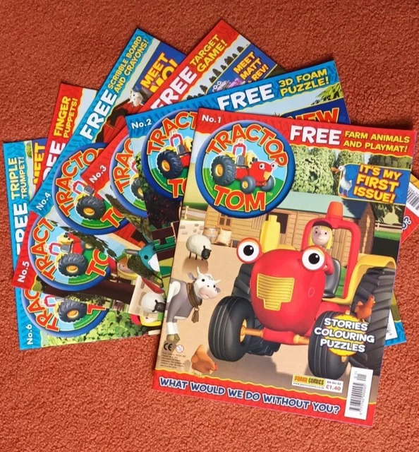 TRACTOR TOM COMIC/ Magazine Issue 1 to 6 Very Good Condition £5.91 ...
