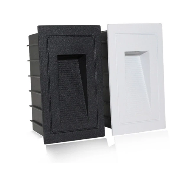 4 PCS ALUMINUM Alloy Waterproof Recessed LED Stair Light Outdoor Light ...