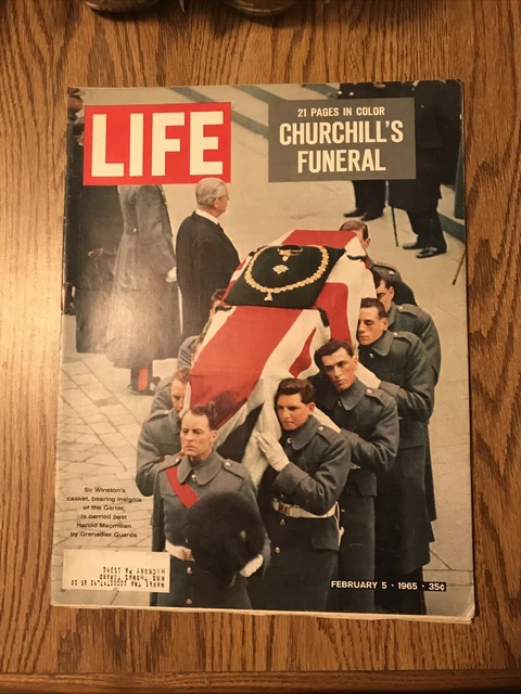 LIFE MAGAZINE FEBRUARY 5 1965 Churchill's Funeral £10.36 - PicClick UK