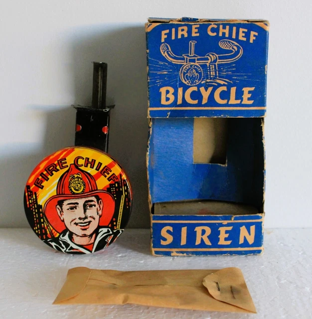 NOS VINTAGE BICYCLE Fire Chief Siren Muscle Bike Dragster Bike USA Old ...