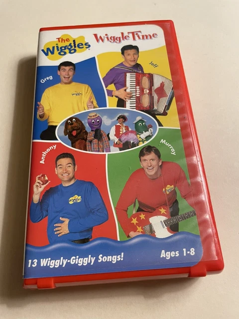 THE WIGGLES WIGGLE Time VHS Video Kids TV Movie 2000 in Red Clamshell ...