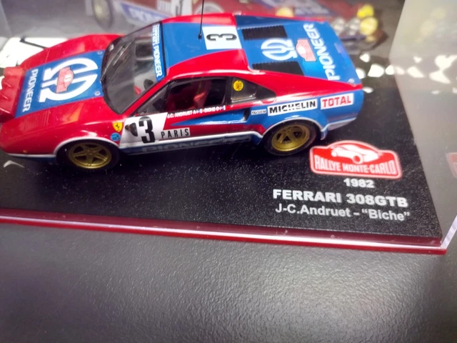 MINIATURES 1/43 RALLYE Monte-Carlo 1982 Ferrari 308 GTB No3 J.C.Andruet ...