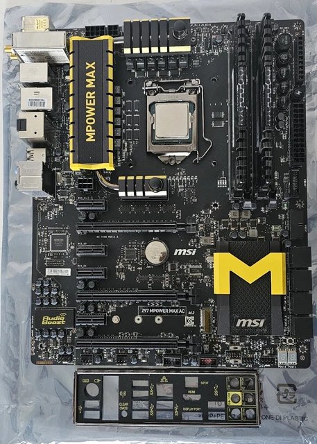 MSI Z97 MPOWER MAX AC Motherboard LGA 1150 DDR3 I/O + i7 4790k + 16Gb ...