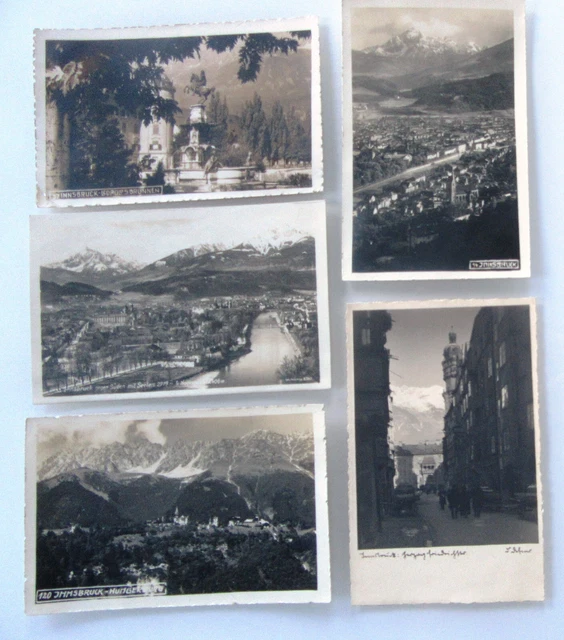 ANSICHTSKARTEN LOT INNSBRUCK Österreich Postcards 5 alte Postkarten ca ...
